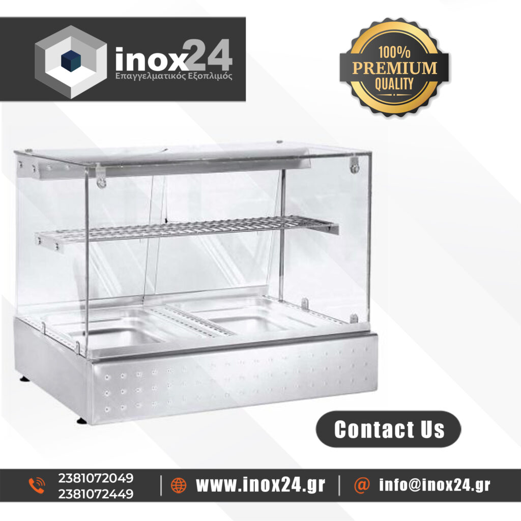 Επιτραπέζια βιτρίνα θερμαινόμενη με αέρα. - inox24